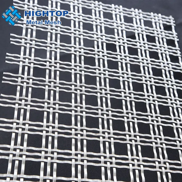HT-AR-010:Stainless Steel Decorative Crimped Woven Wire Mesh - Hightop ...