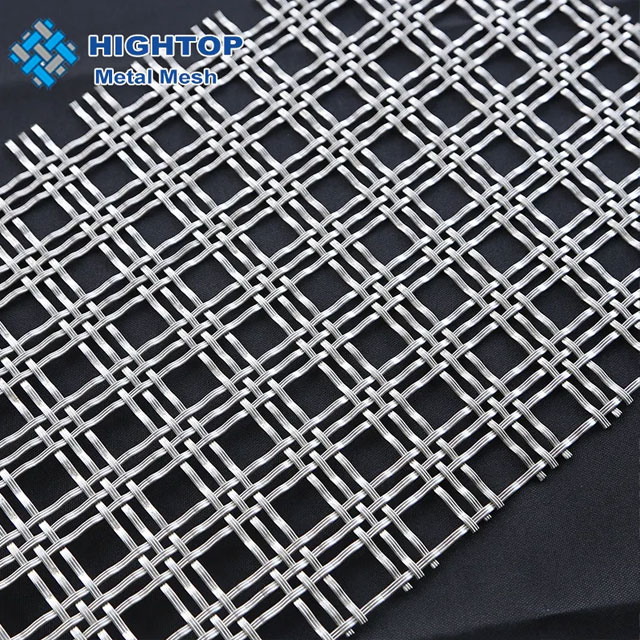HT-AR-010:Stainless Steel Decorative Crimped Woven Wire Mesh - Hightop ...